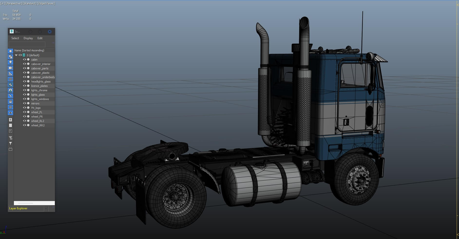 Peterbilt 362 Single Axle Truck - 3D Model by Veaceslav Condraciuc