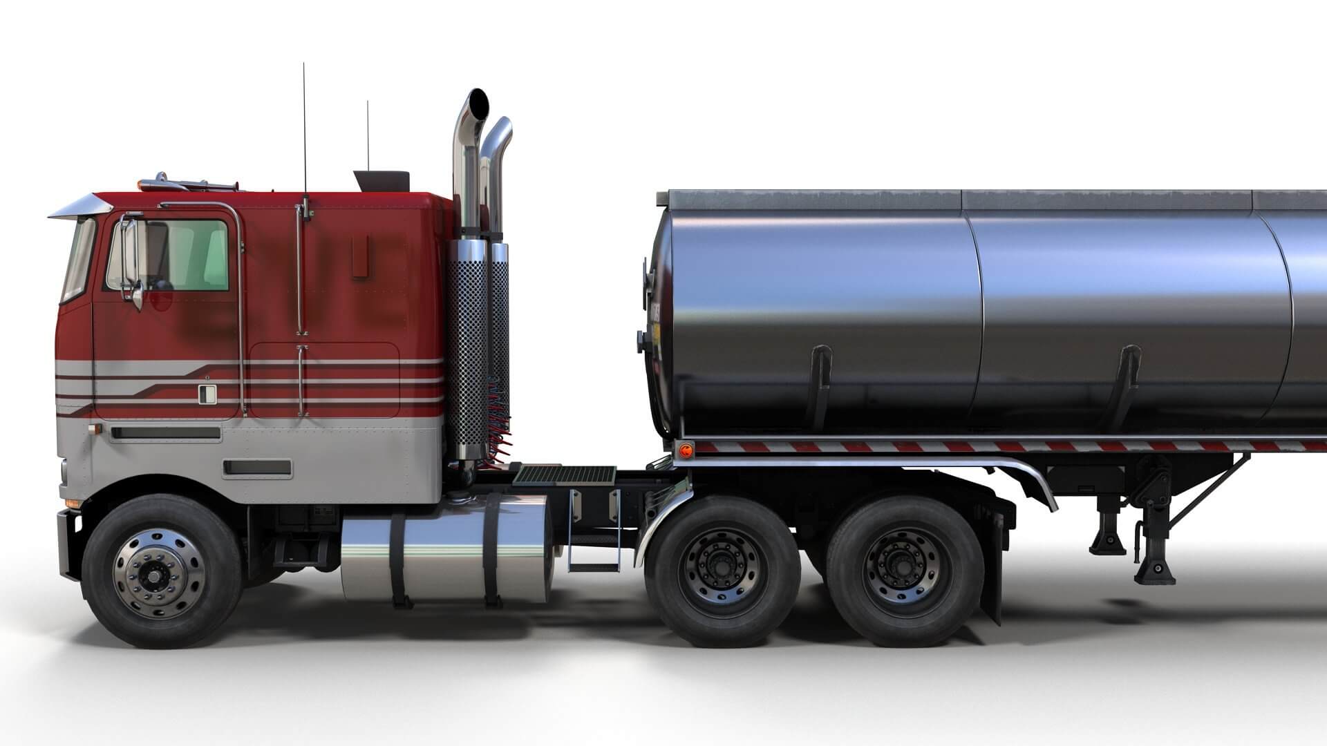 Peterbilt 362 Tanker Trailer - 3D Model by Veaceslav Condraciuc