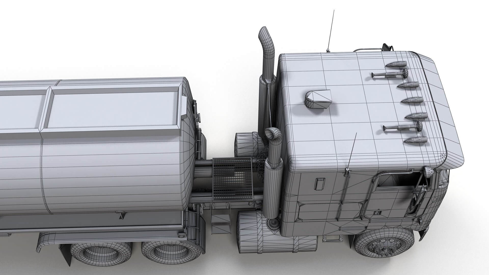 Peterbilt 362 Tanker Trailer - 3D Model by Veaceslav Condraciuc