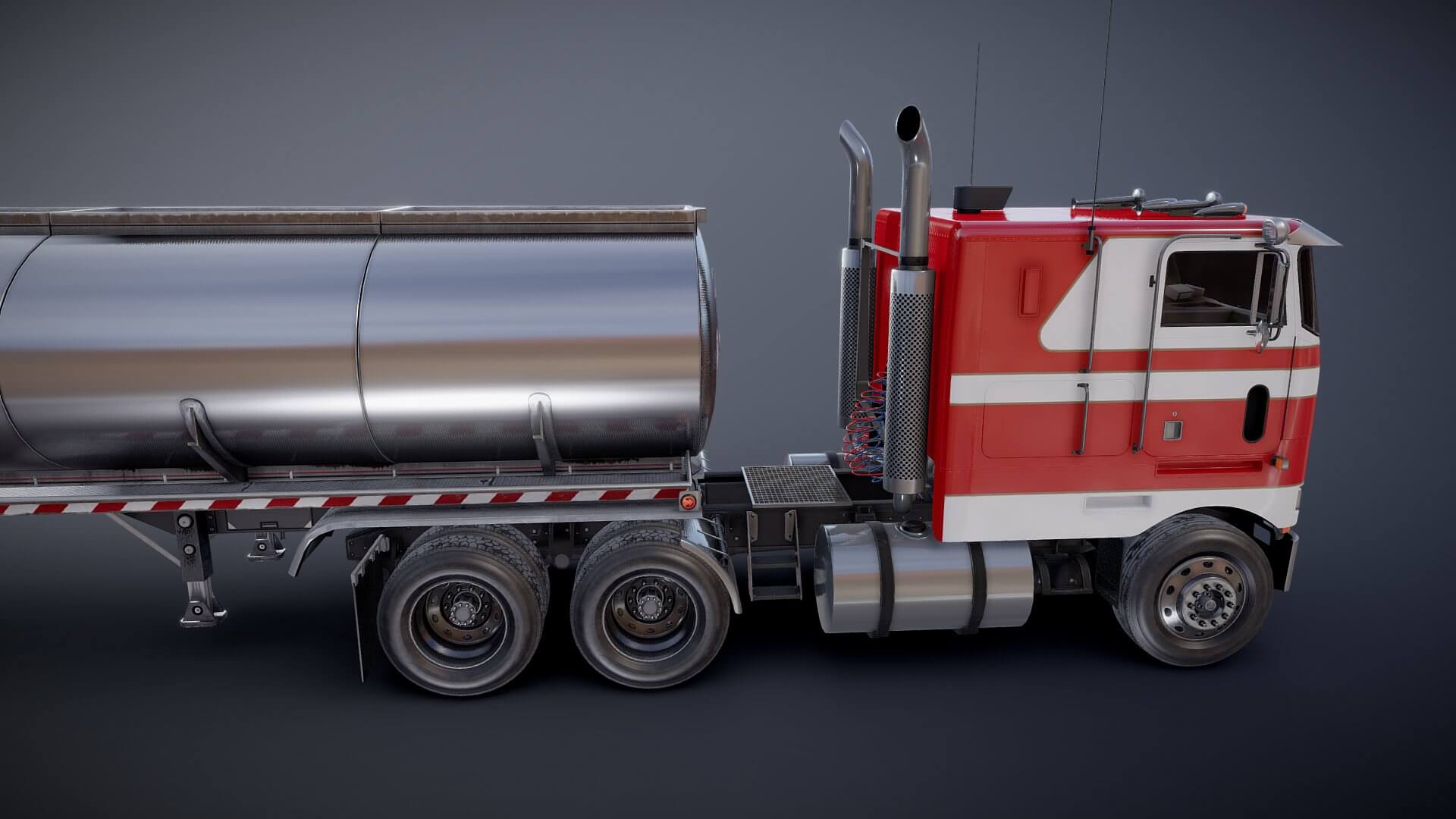 Peterbilt 362 Tanker Trailer - 3D Model by Veaceslav Condraciuc