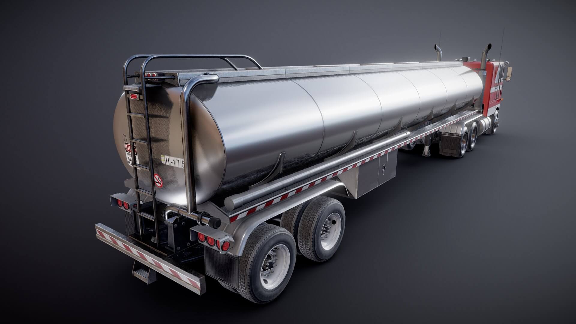 Peterbilt 362 Tanker Trailer - 3D Model by Veaceslav Condraciuc