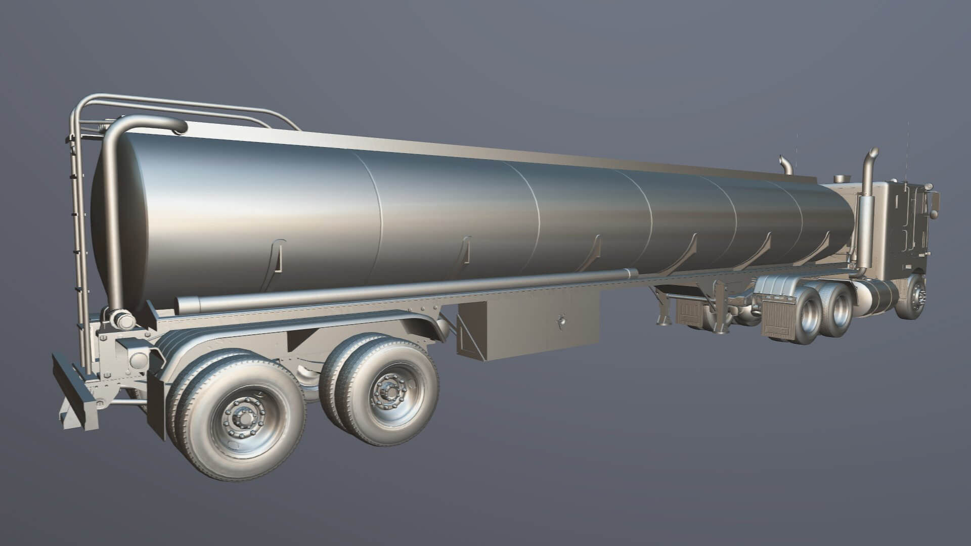 Peterbilt 362 Tanker Trailer - 3D Model by Veaceslav Condraciuc