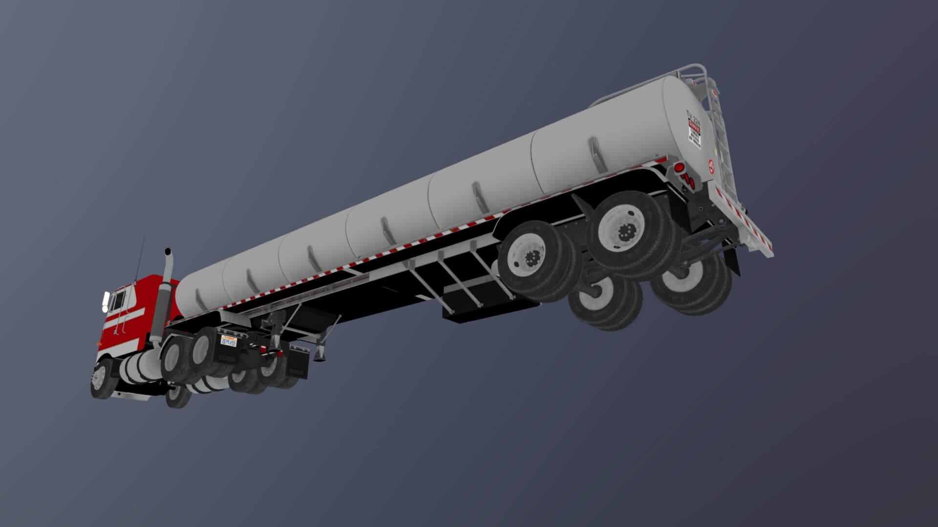 Peterbilt 362 Tanker Trailer - 3D Model by Veaceslav Condraciuc