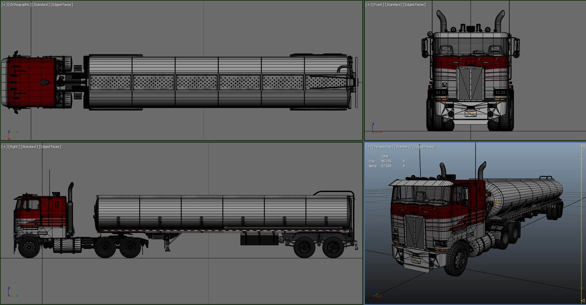 Peterbilt 362 Tanker Trailer - 3D Model by Veaceslav Condraciuc