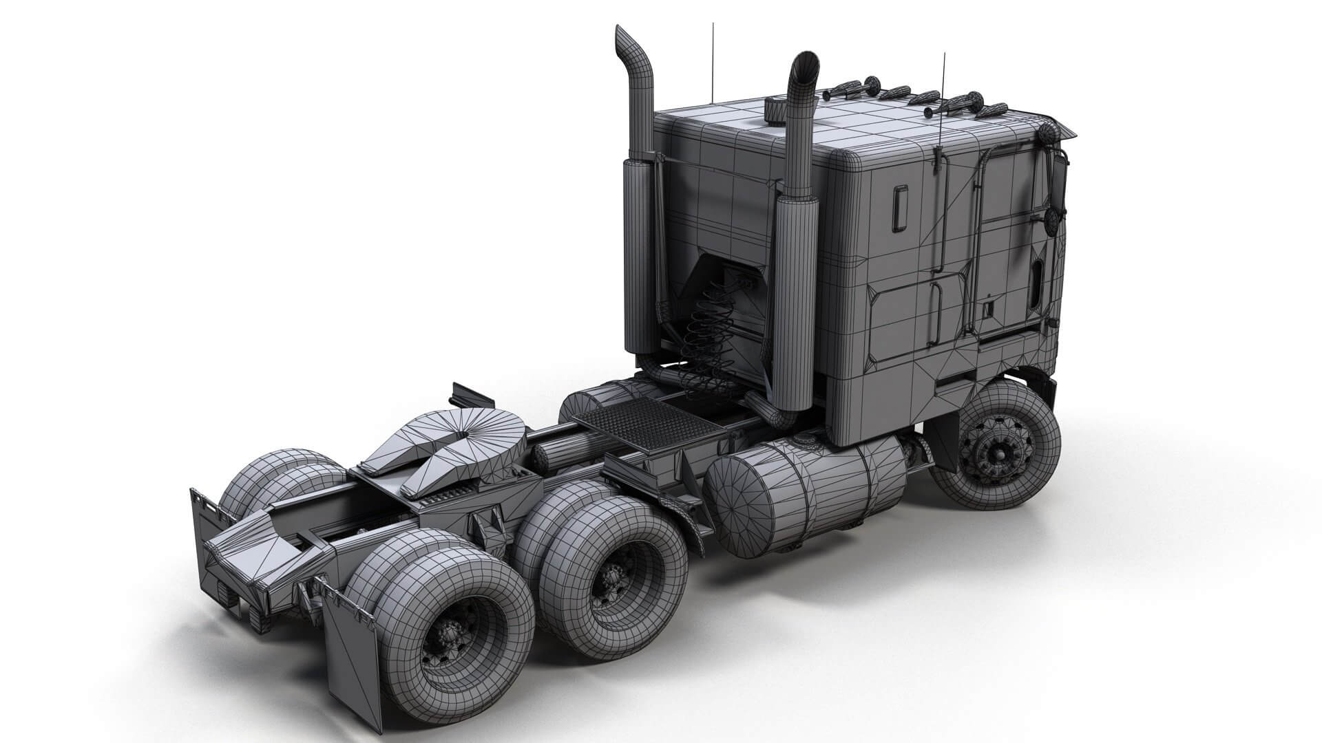 Peterbilt 362 Tanker Trailer - 3D Model by Veaceslav Condraciuc
