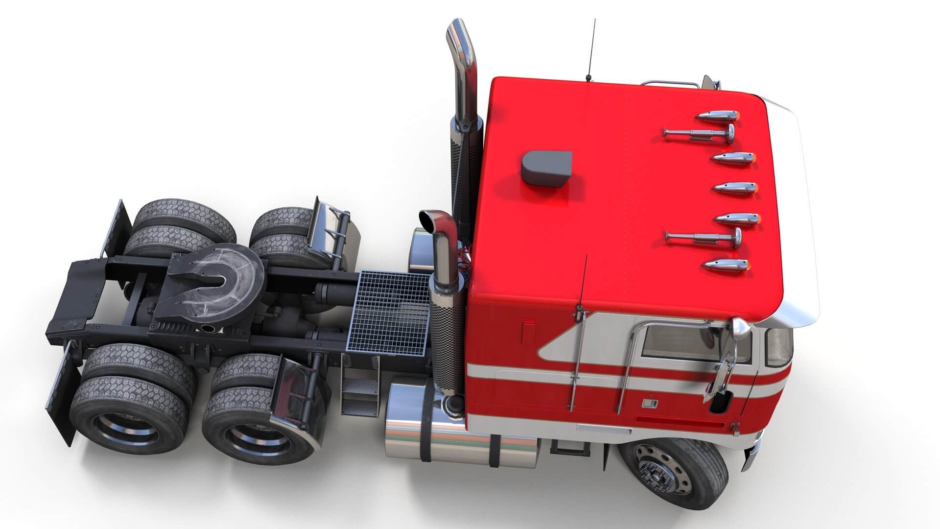 Peterbilt 362 Tanker Trailer - 3D Model by Veaceslav Condraciuc