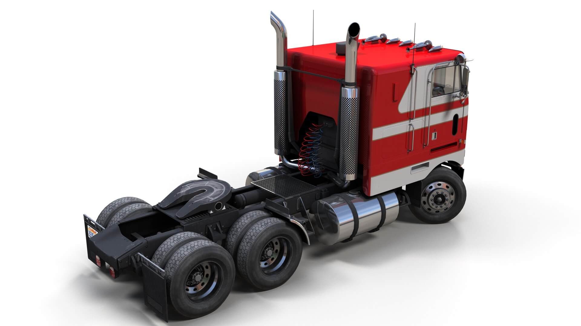 Peterbilt 362 Truck - 3D Model by Veaceslav Condraciuc