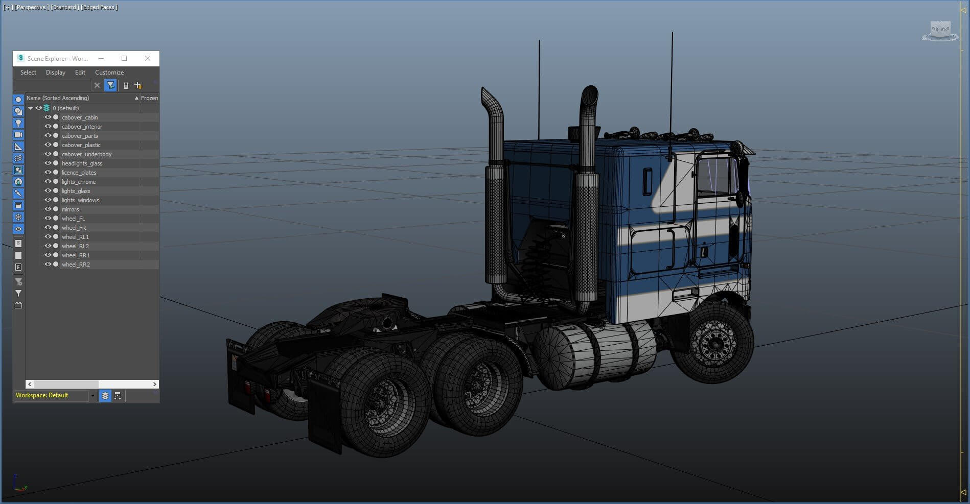 Peterbilt 362 Truck - 3D Model by Veaceslav Condraciuc