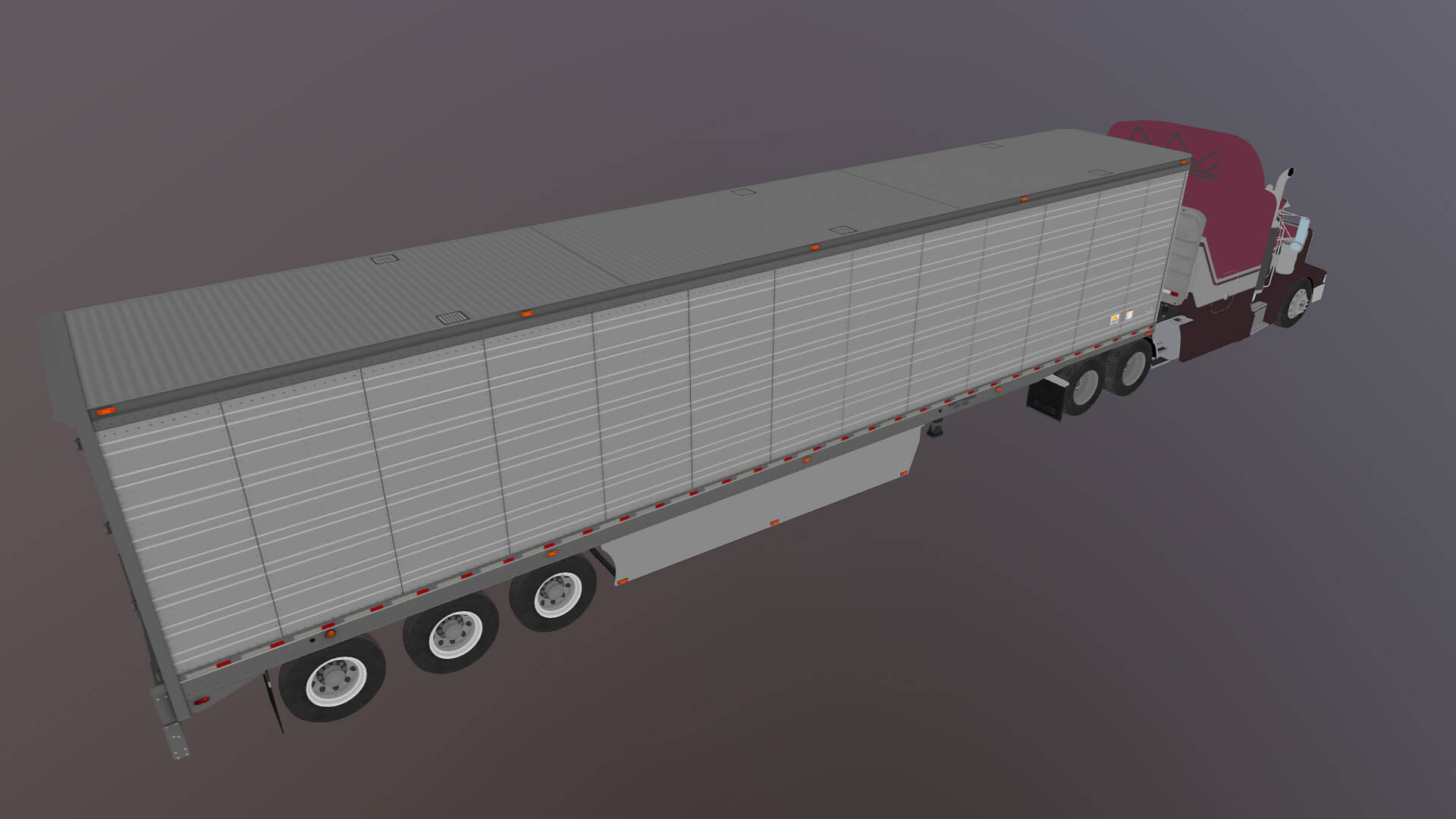 Peterbilt 377 Refrigerated Trailer - 3D Model by Veaceslav Condraciuc