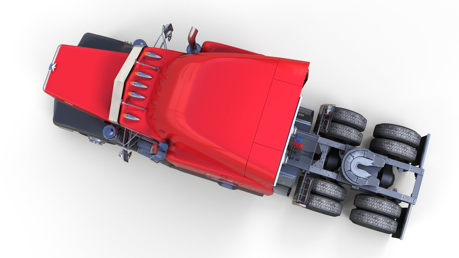 Peterbilt 377 Semitruck - 3D Model by Veaceslav Condraciuc