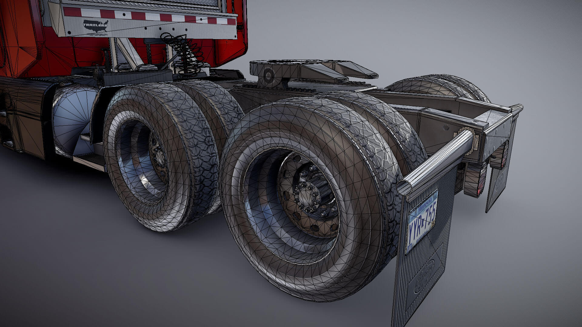 Peterbilt 377 Semitruck - 3D Model by Veaceslav Condraciuc