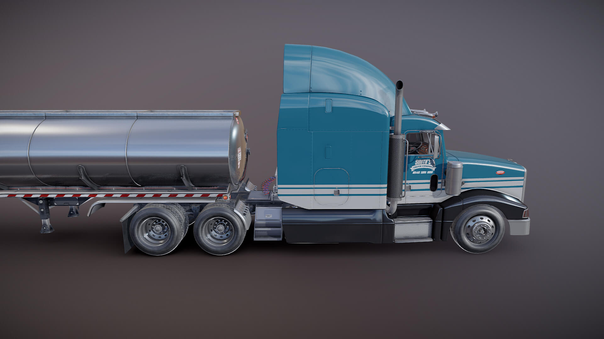 Peterbilt 377 Tanker Truck - 3D Model by Veaceslav Condraciuc