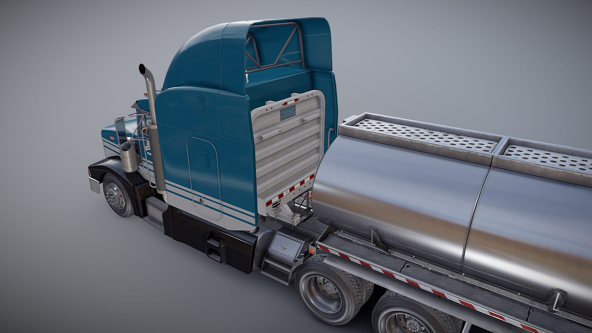 Peterbilt 377 Tanker Truck - 3D Model by Veaceslav Condraciuc