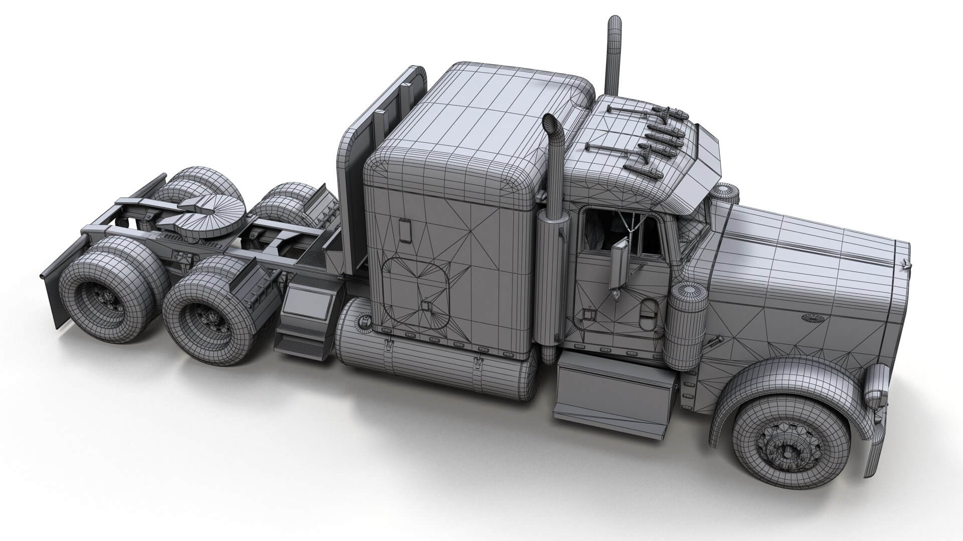 Peterbilt 379 Custom Cab Truck - 3D Model by Veaceslav Condraciuc