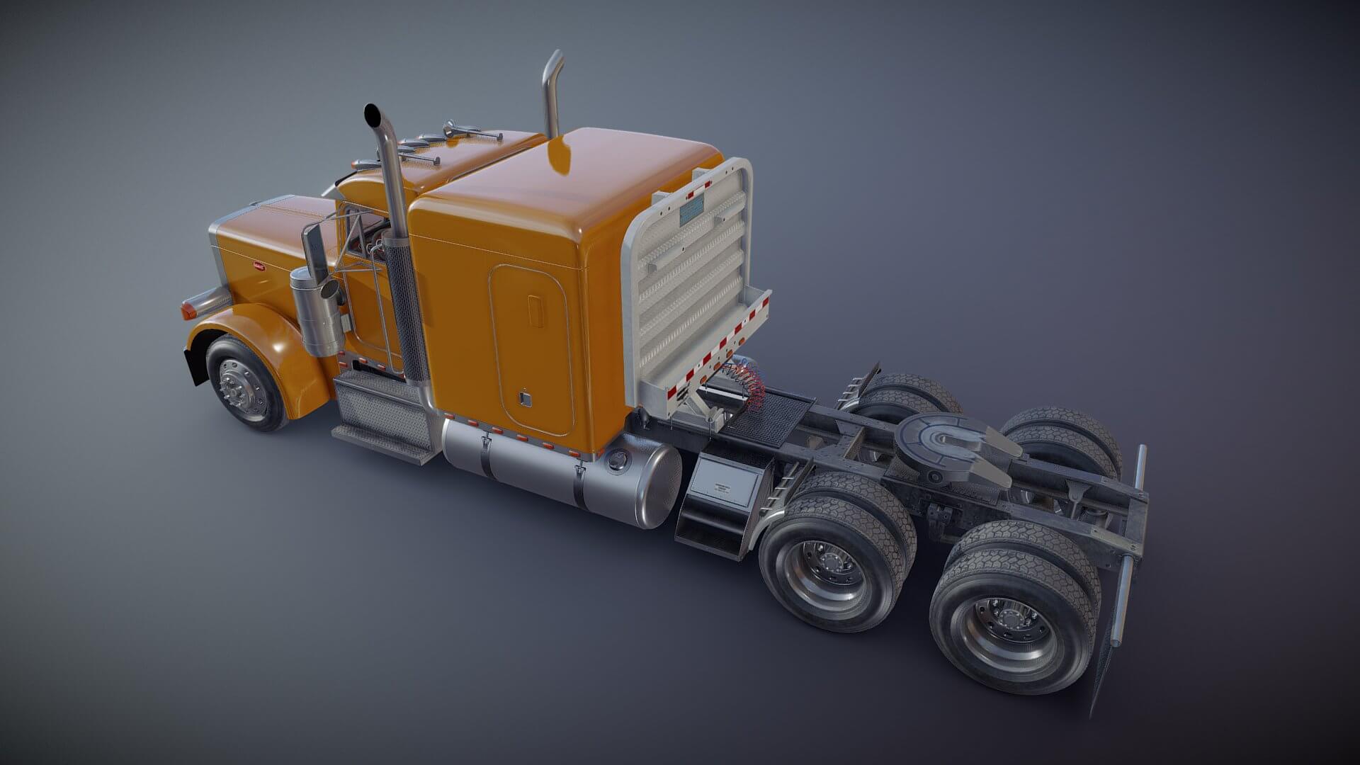 Peterbilt 379 Custom Cab Truck - 3D Model by Veaceslav Condraciuc