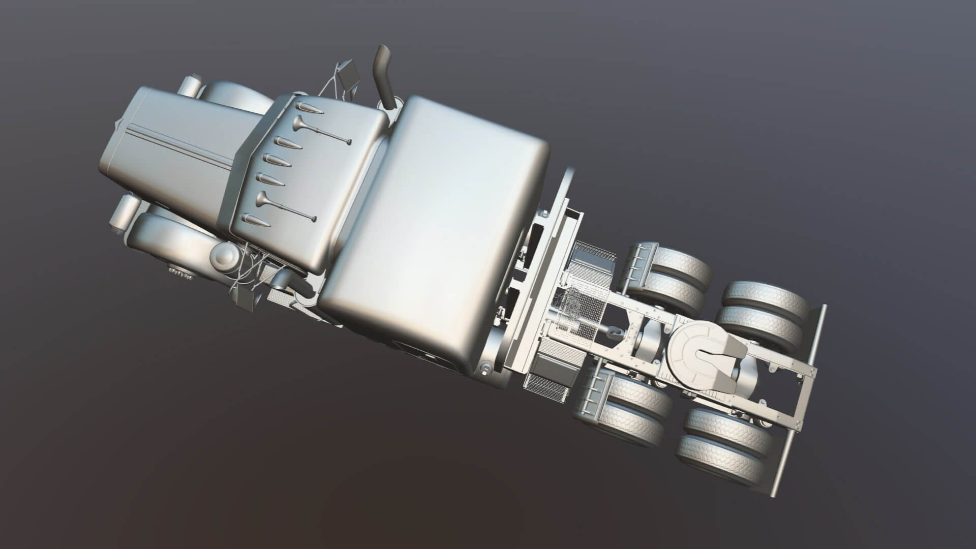 Peterbilt 379 Custom Cab Truck - 3D Model by Veaceslav Condraciuc