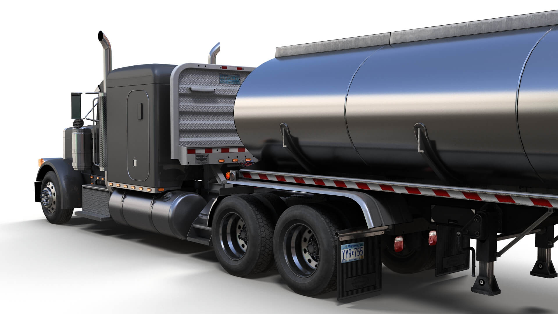 Peterbilt 379 Custom Fuel Trailer - 3D Model by Veaceslav Condraciuc