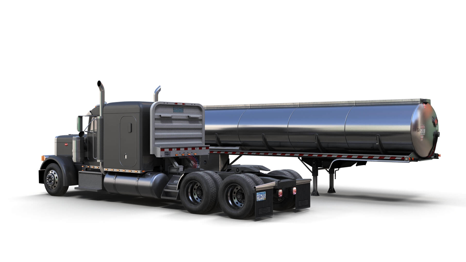 Peterbilt 379 Custom Fuel Trailer - 3D Model by Veaceslav Condraciuc
