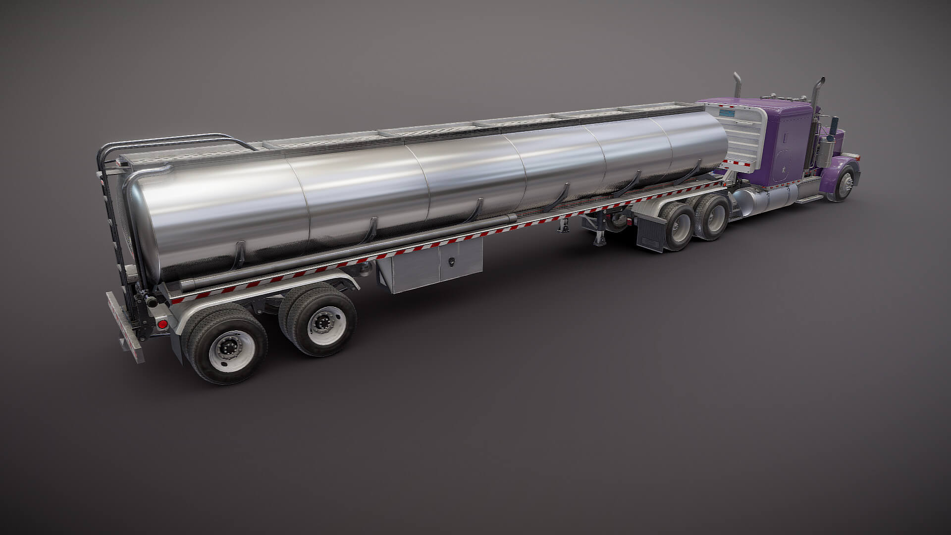Peterbilt 379 Custom Fuel Trailer - 3D Model by Veaceslav Condraciuc