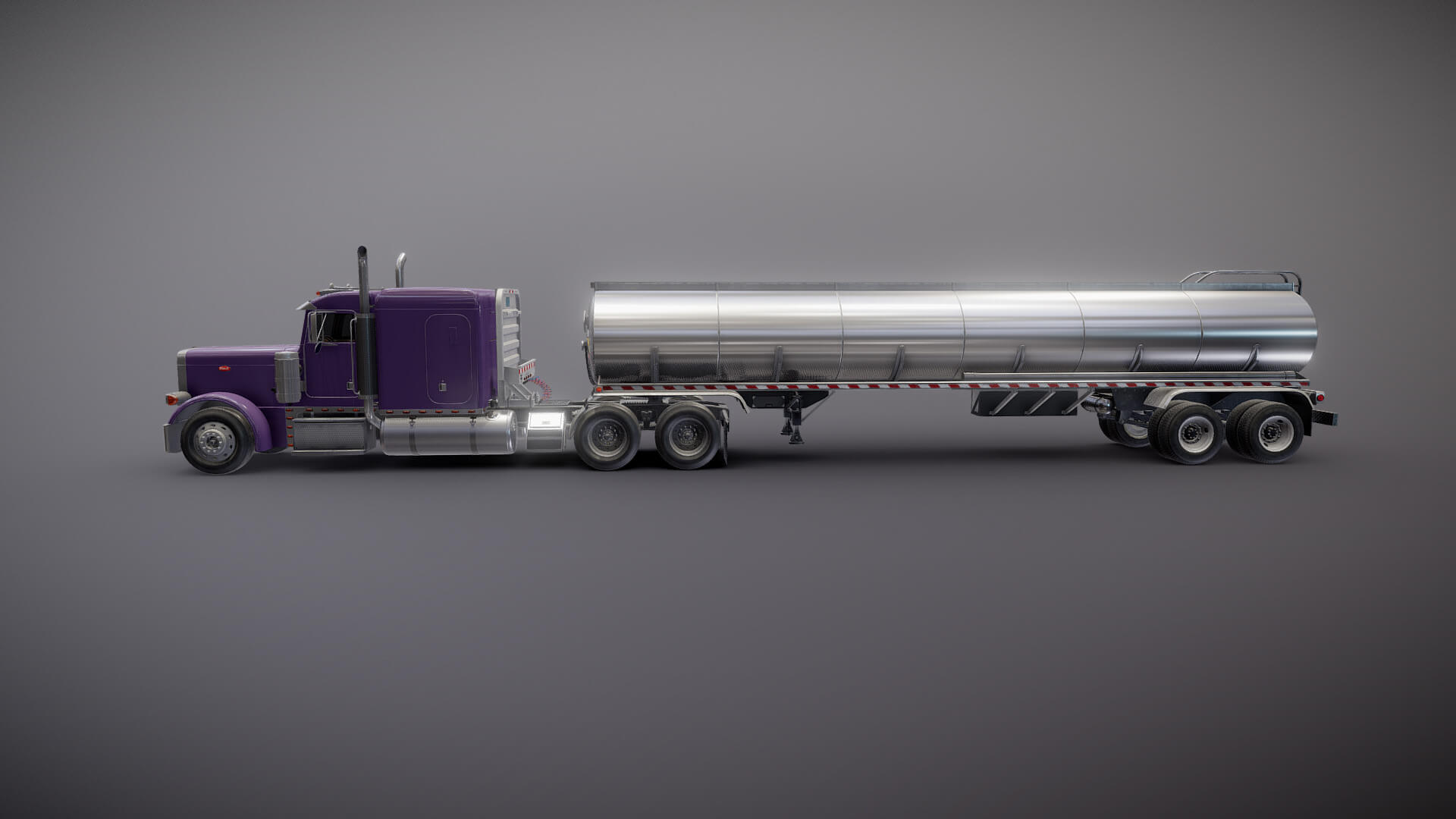 Peterbilt 379 Custom Fuel Trailer - 3D Model by Veaceslav Condraciuc