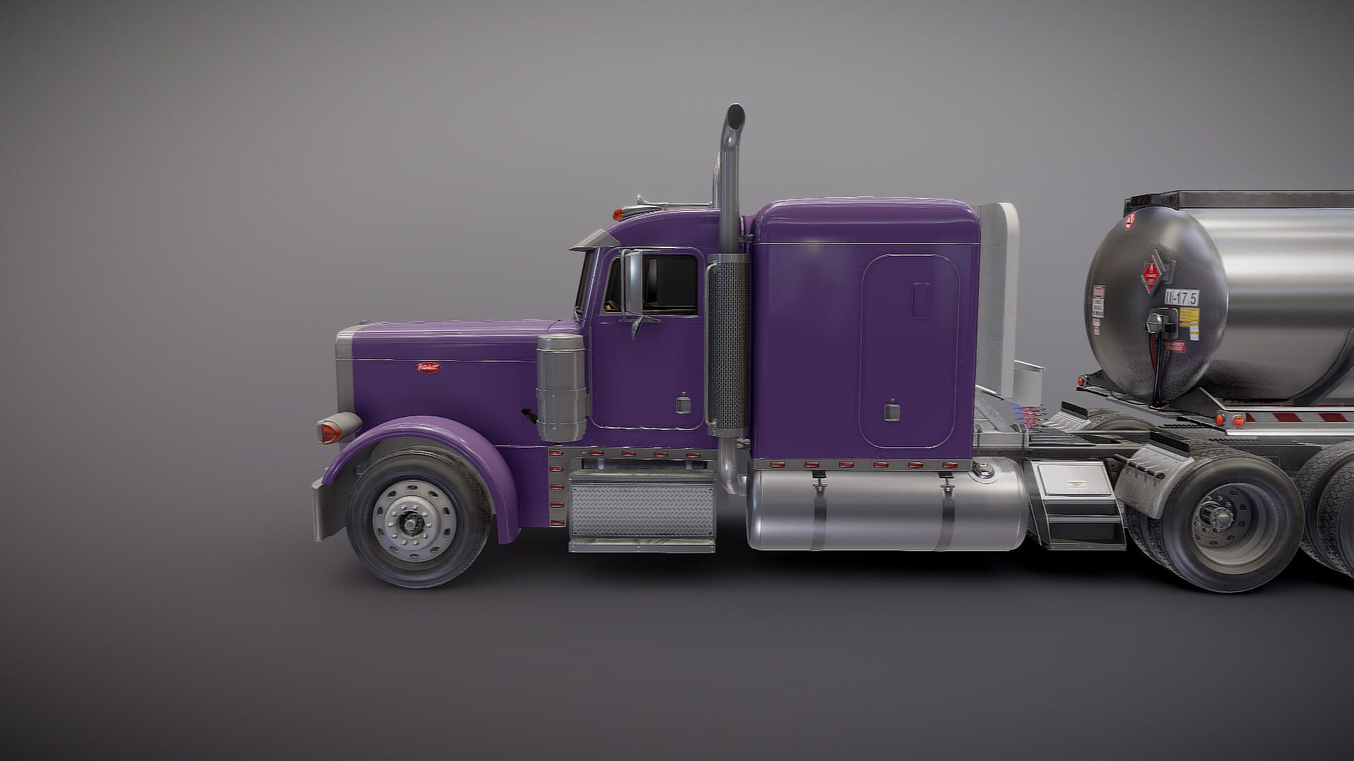 Peterbilt 379 Custom Fuel Trailer - 3D Model by Veaceslav Condraciuc
