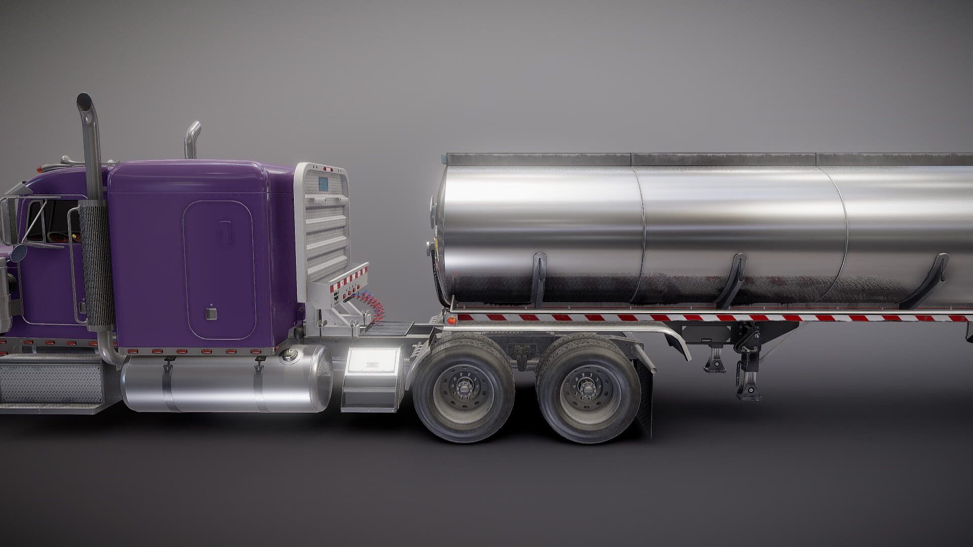 Peterbilt 379 Custom Fuel Trailer - 3D Model by Veaceslav Condraciuc