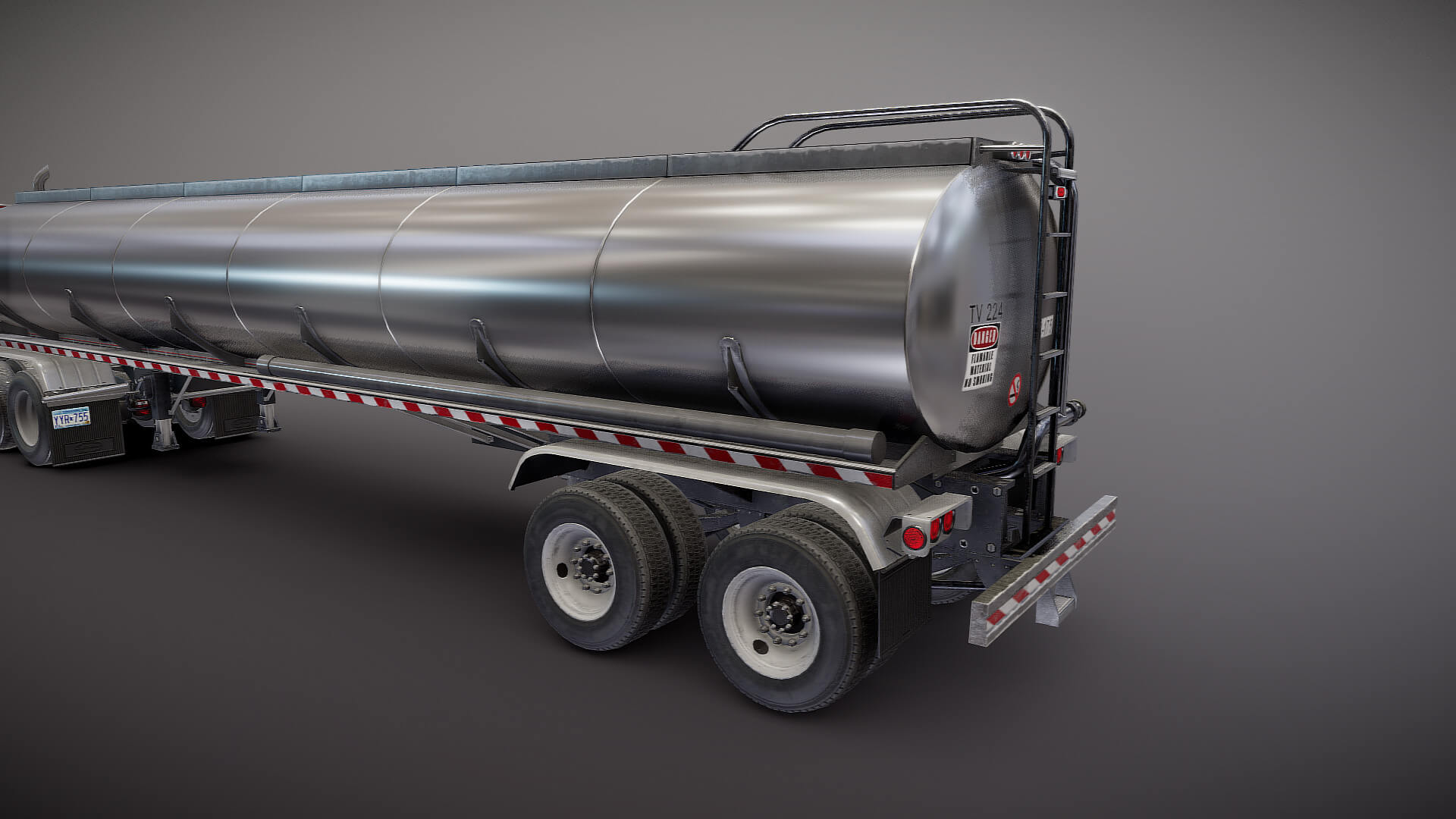 Peterbilt 379 Custom Fuel Trailer - 3D Model by Veaceslav Condraciuc