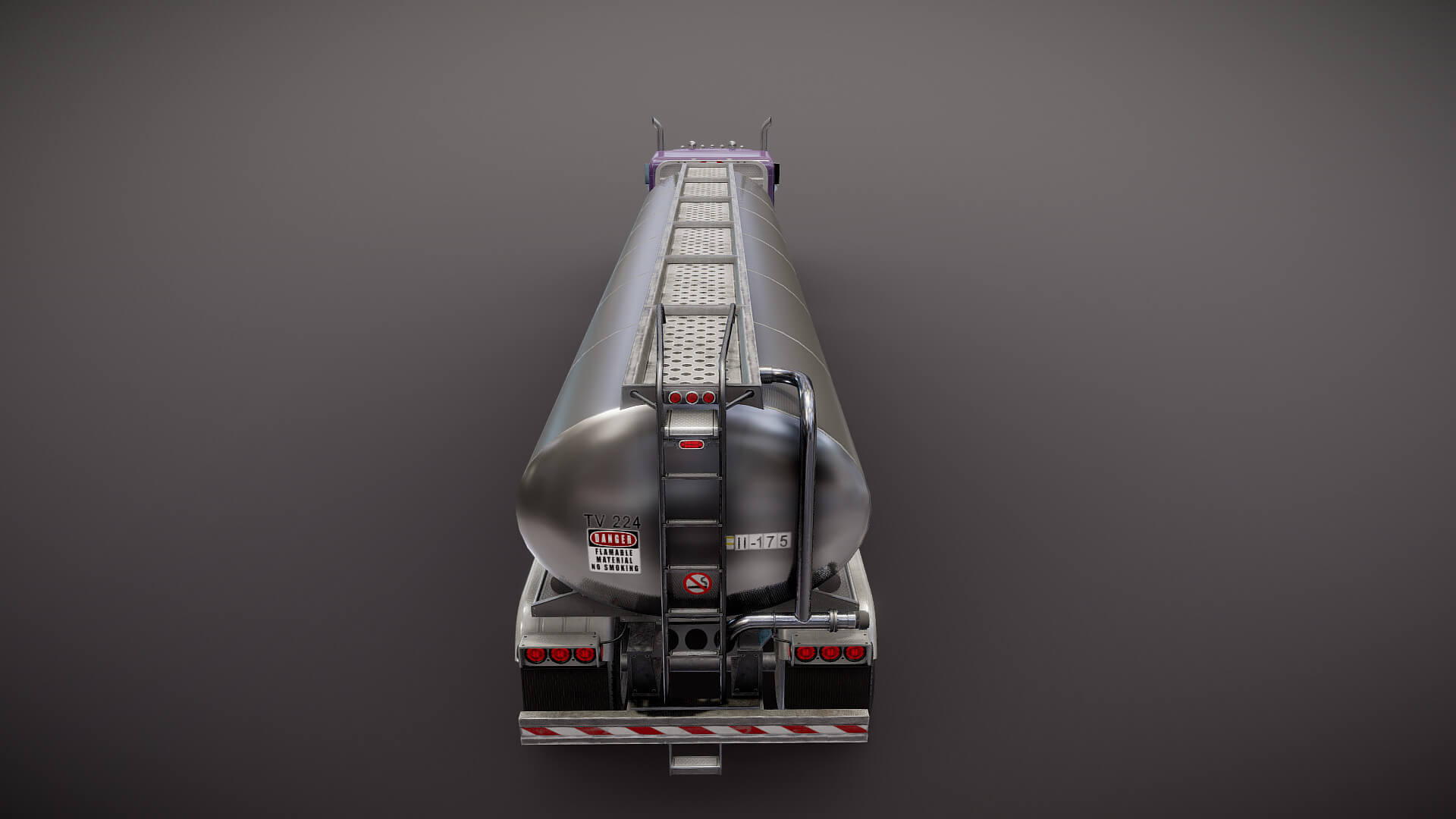 Peterbilt 379 Custom Fuel Trailer - 3D Model by Veaceslav Condraciuc