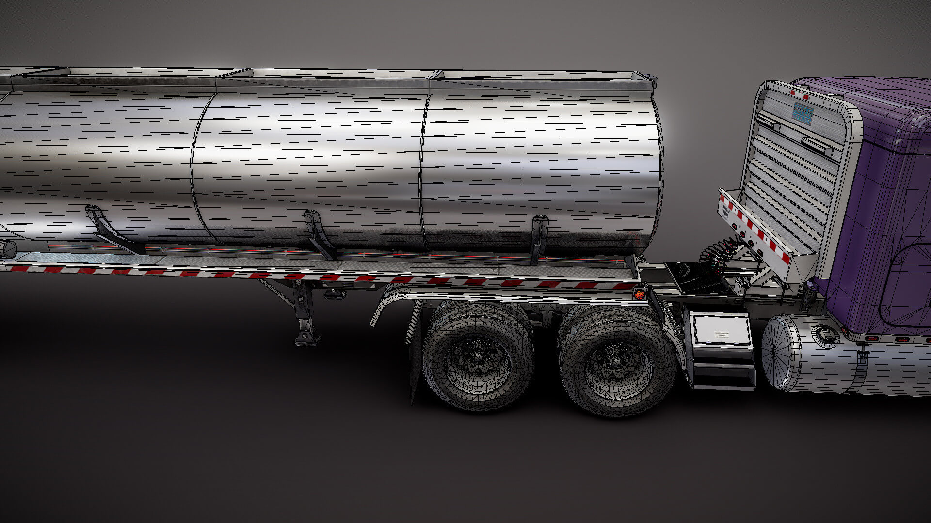 Peterbilt 379 Custom Fuel Trailer - 3D Model by Veaceslav Condraciuc