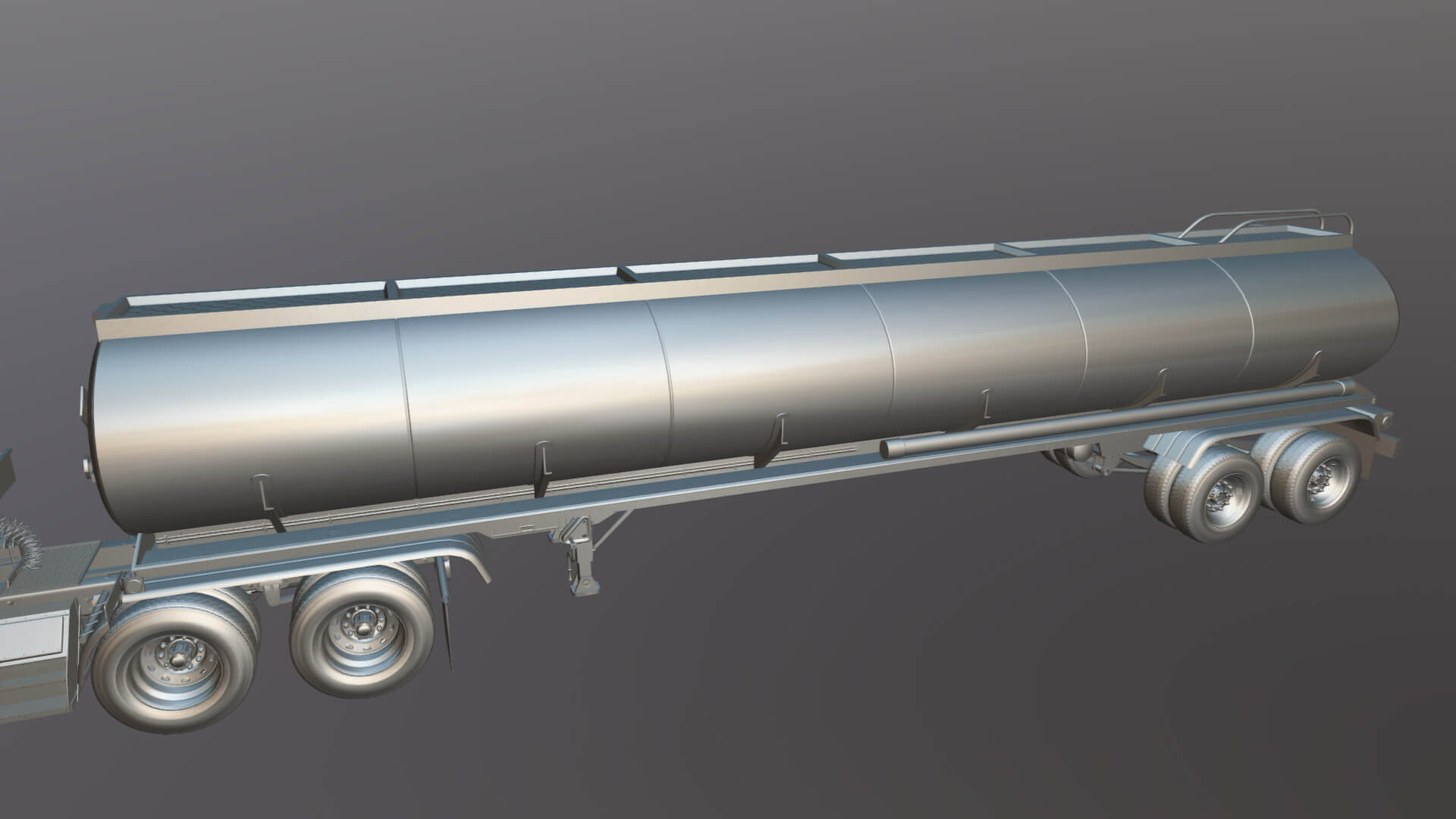 Peterbilt 379 Custom Fuel Trailer - 3D Model by Veaceslav Condraciuc