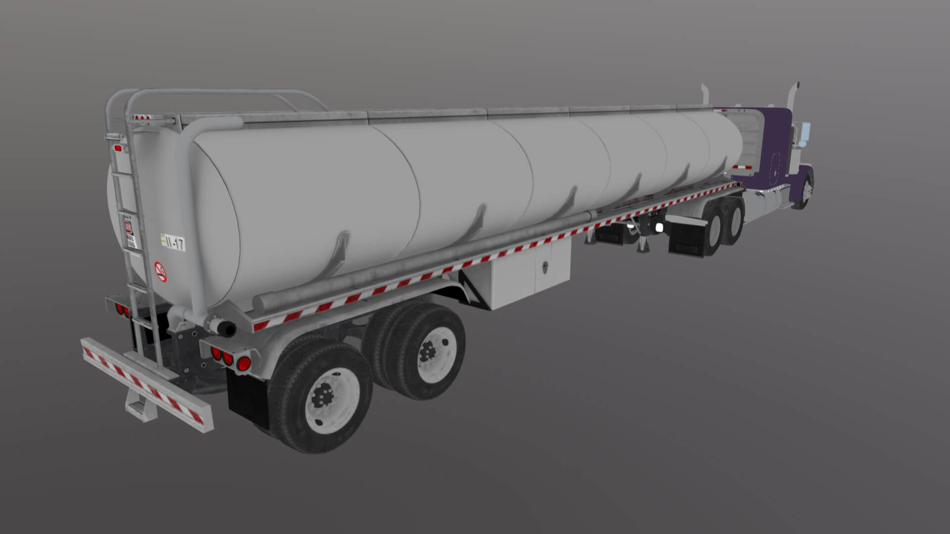 Peterbilt 379 Custom Fuel Trailer - 3D Model by Veaceslav Condraciuc