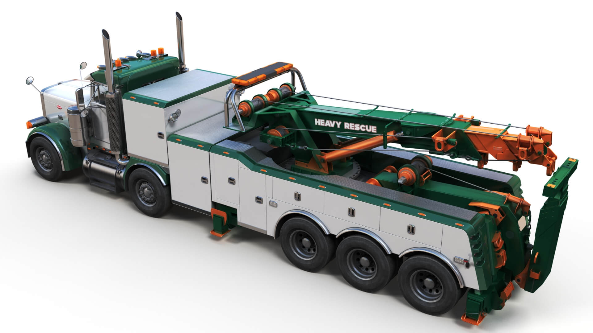 Peterbilt 379 Custom Wrecker Truck - 3D Model by Veaceslav Condraciuc