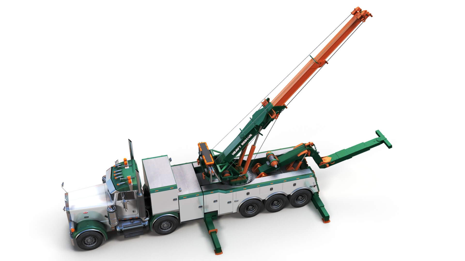 Peterbilt 379 Custom Wrecker Truck - 3D Model by Veaceslav Condraciuc