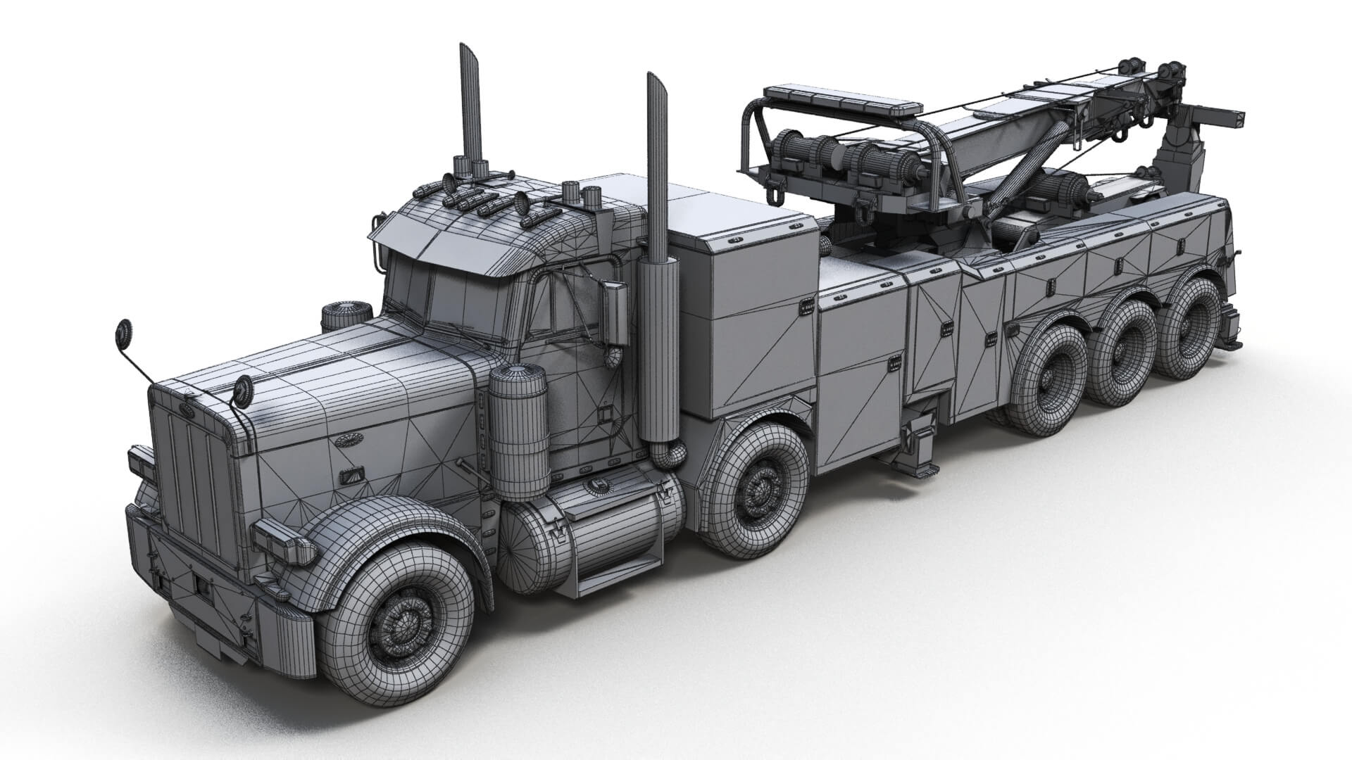 Peterbilt 379 Custom Wrecker Truck - 3D Model by Veaceslav Condraciuc