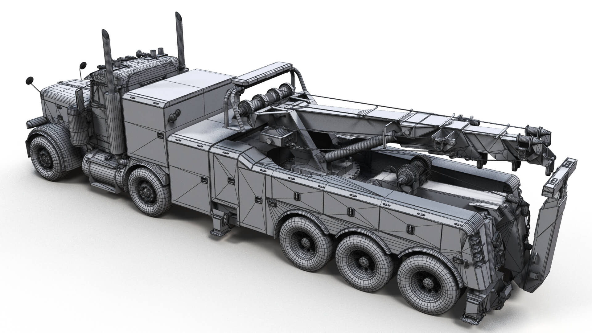 Peterbilt 379 Custom Wrecker Truck - 3D Model by Veaceslav Condraciuc