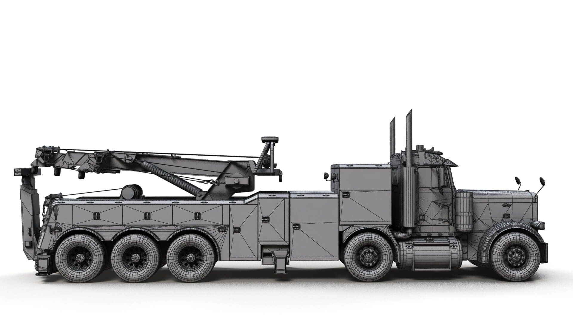 Peterbilt 379 Custom Wrecker Truck - 3D Model by Veaceslav Condraciuc