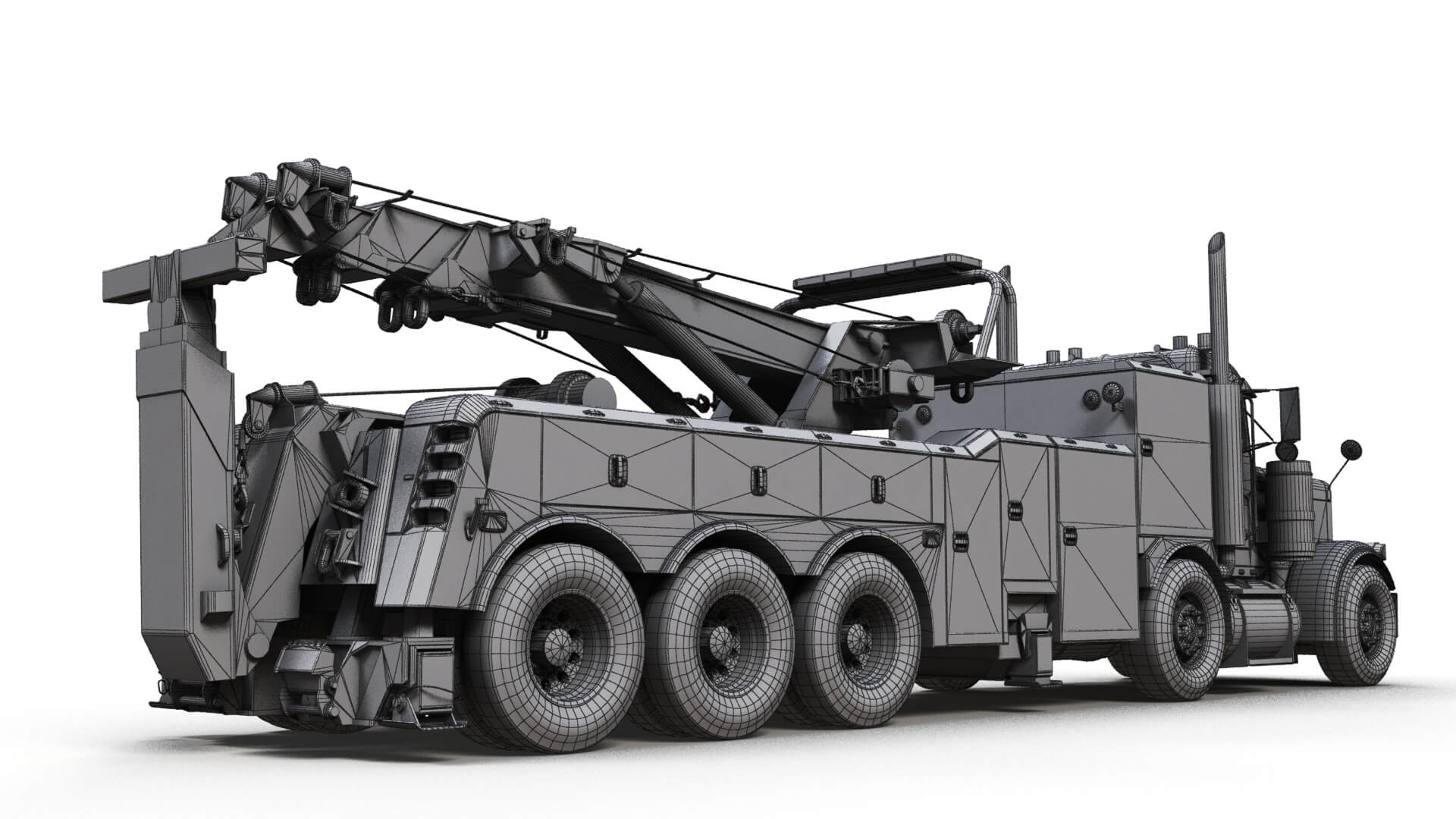 Peterbilt 379 Custom Wrecker Truck - 3D Model by Veaceslav Condraciuc