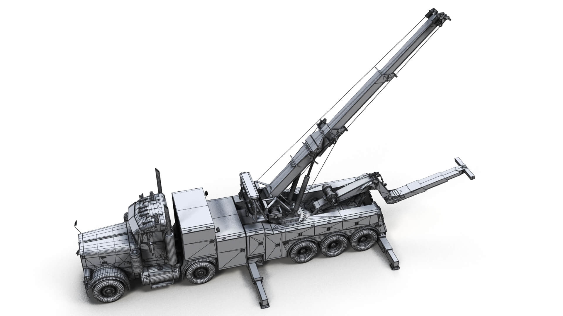 Peterbilt 379 Custom Wrecker Truck - 3D Model by Veaceslav Condraciuc