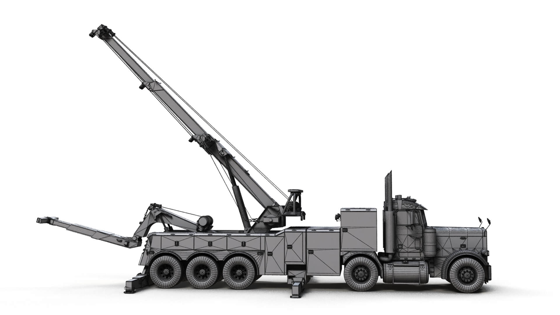 Peterbilt 379 Custom Wrecker Truck - 3D Model by Veaceslav Condraciuc