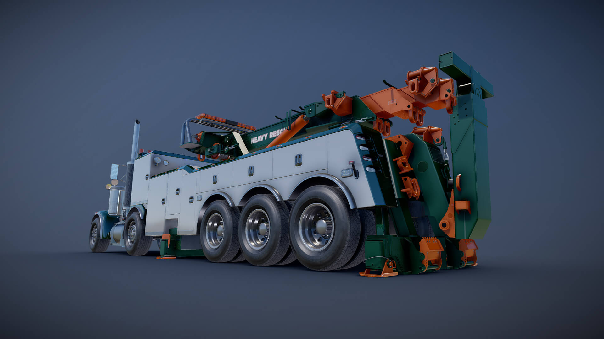 Peterbilt 379 Custom Wrecker Truck - 3D Model by Veaceslav Condraciuc