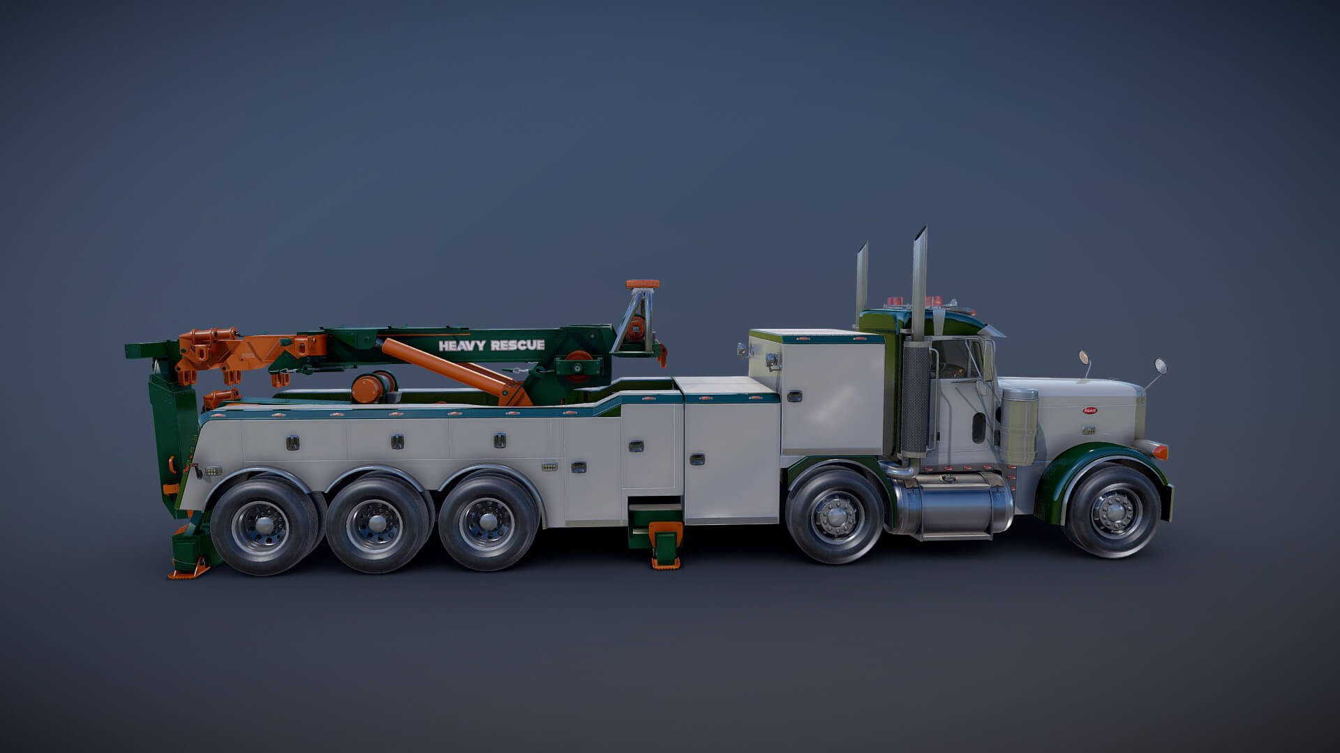 Peterbilt 379 Custom Wrecker Truck - 3D Model by Veaceslav Condraciuc