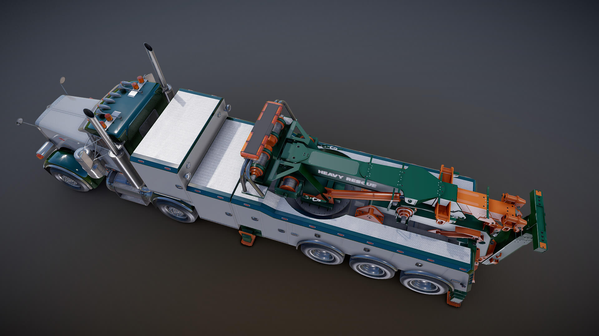 Peterbilt 379 Custom Wrecker Truck - 3D Model by Veaceslav Condraciuc