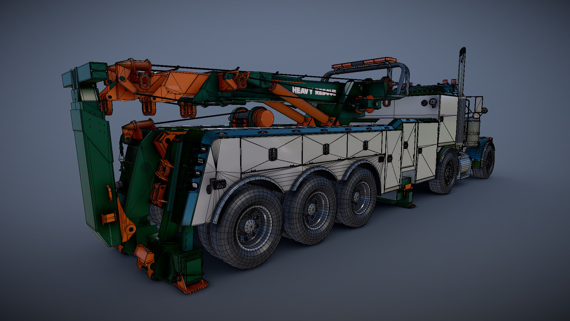 Peterbilt 379 Custom Wrecker Truck - 3D Model by Veaceslav Condraciuc