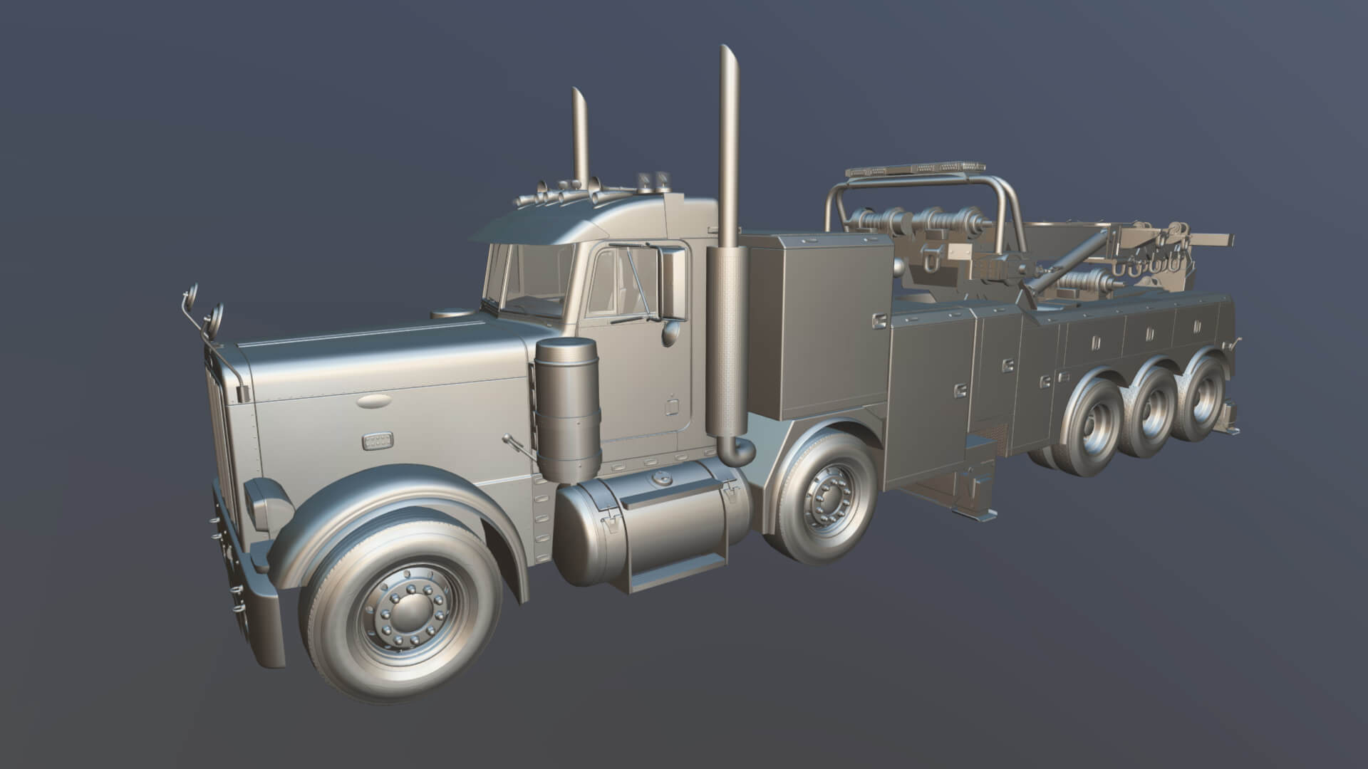 Peterbilt 379 Custom Wrecker Truck - 3D Model by Veaceslav Condraciuc