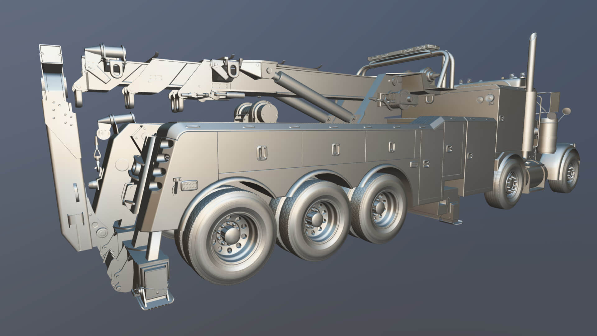 Peterbilt 379 Custom Wrecker Truck - 3D Model by Veaceslav Condraciuc