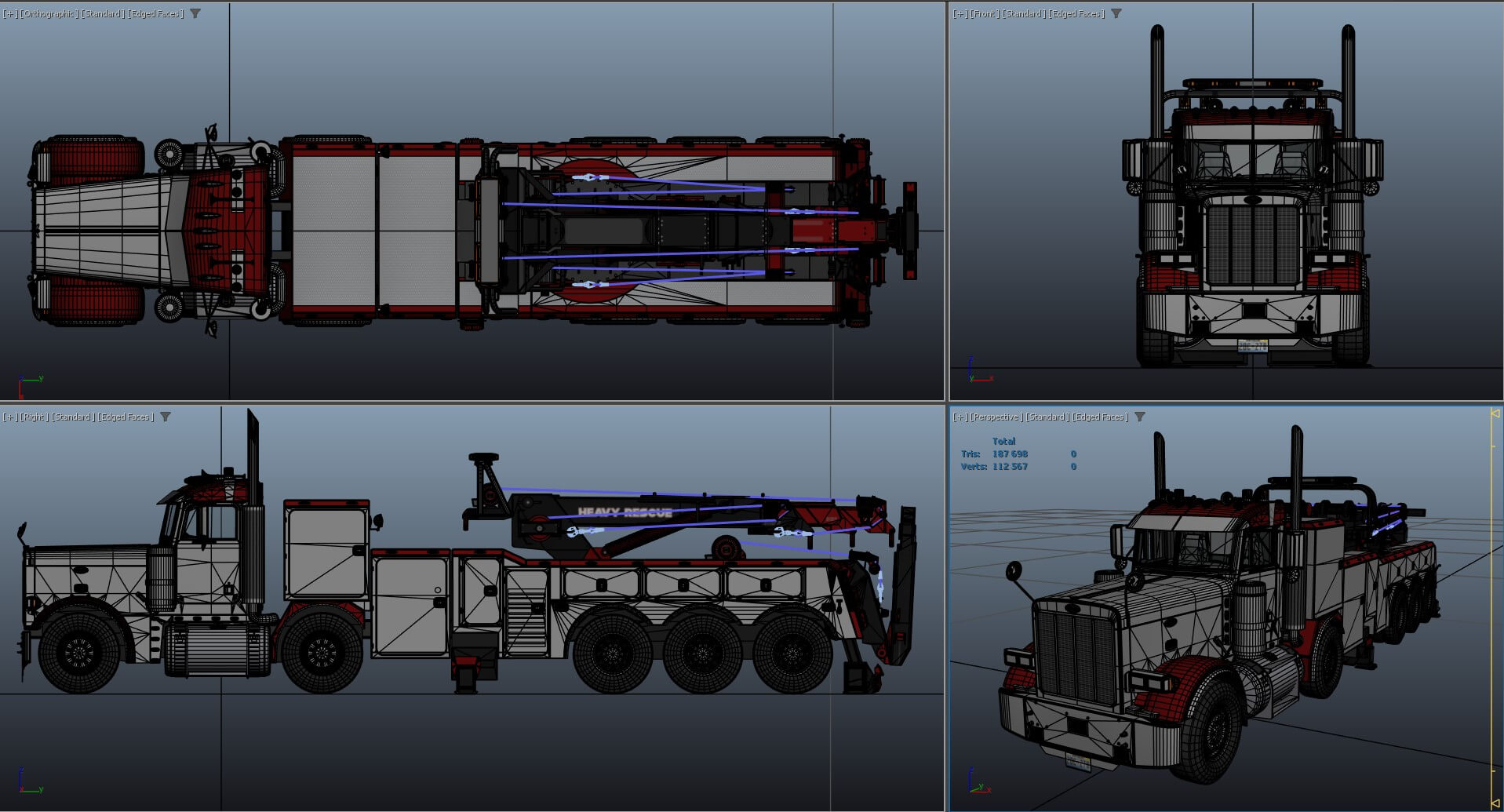 Peterbilt 379 Custom Wrecker Truck - 3D Model by Veaceslav Condraciuc