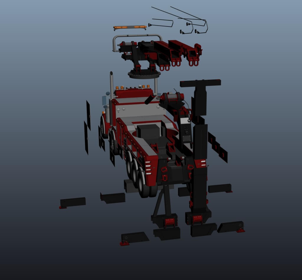 Peterbilt 379 Custom Wrecker Truck - 3D Model by Veaceslav Condraciuc