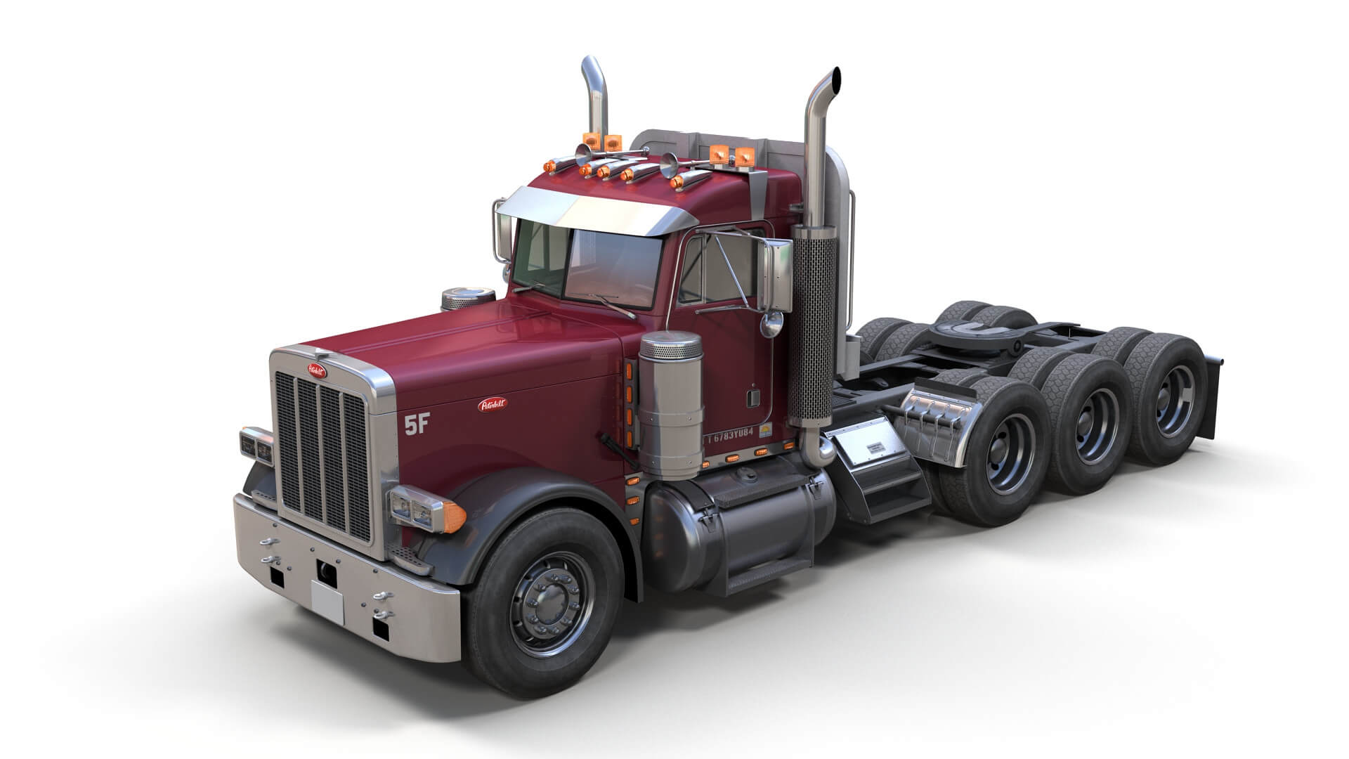 Peterbilt 379 Heavy Hauler Truck - 3D Model by Veaceslav Condraciuc