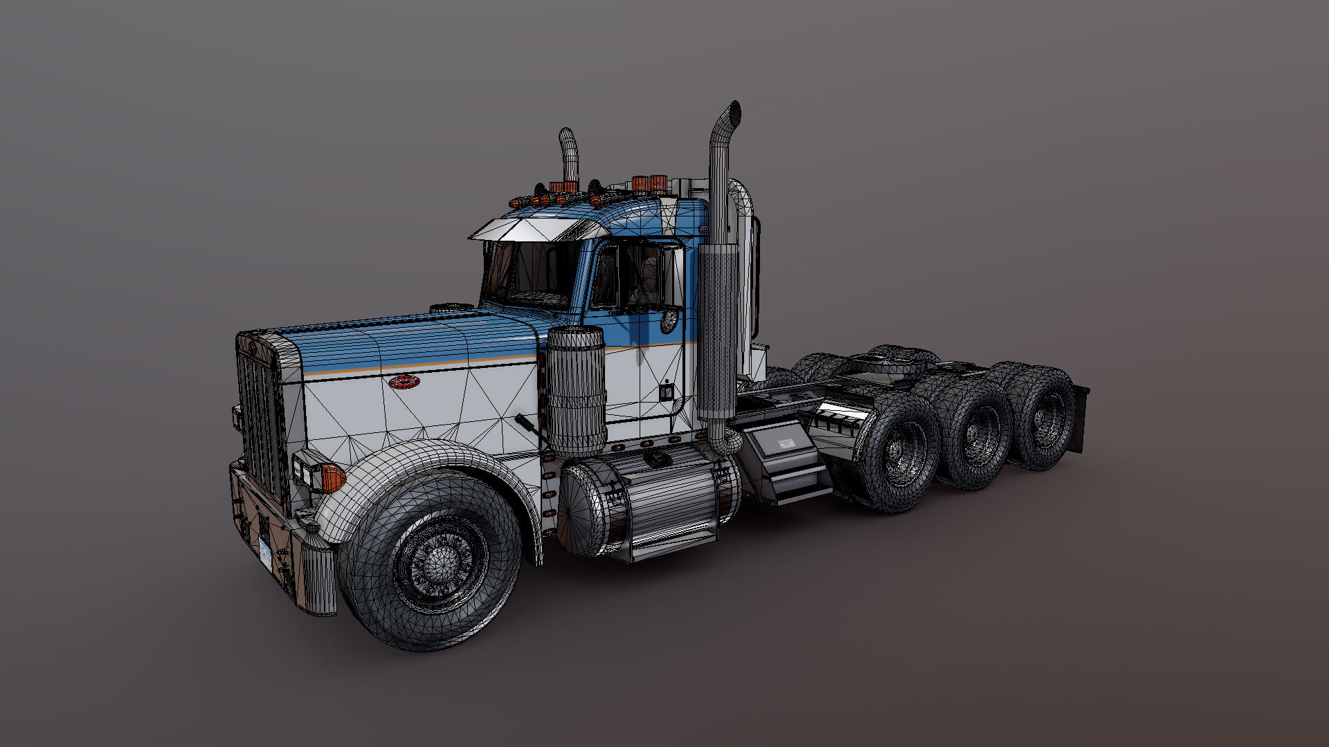 Peterbilt 379 Heavy Hauler Truck - 3D Model by Veaceslav Condraciuc