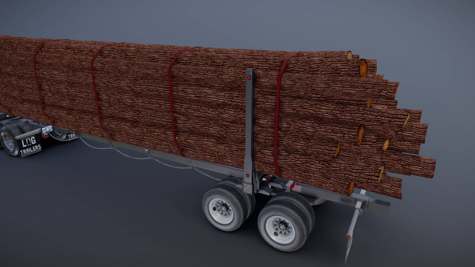 Peterbilt 379 Log Truck - 3D Model by Veaceslav Condraciuc